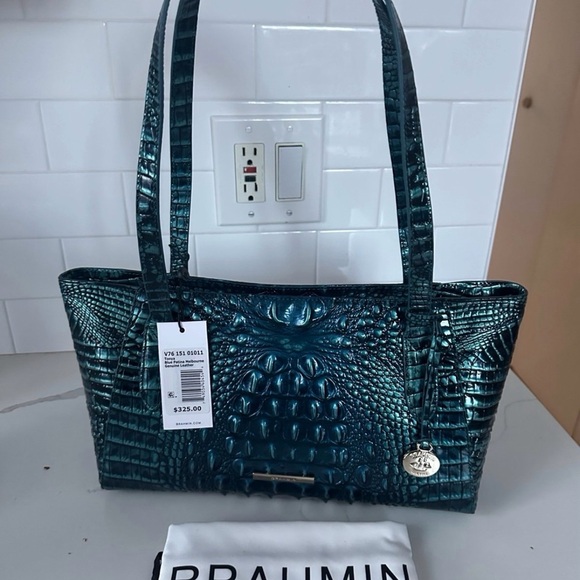 Brahmin | Bags | Brahmin Tonya Blue Patina Nwt | Poshmark